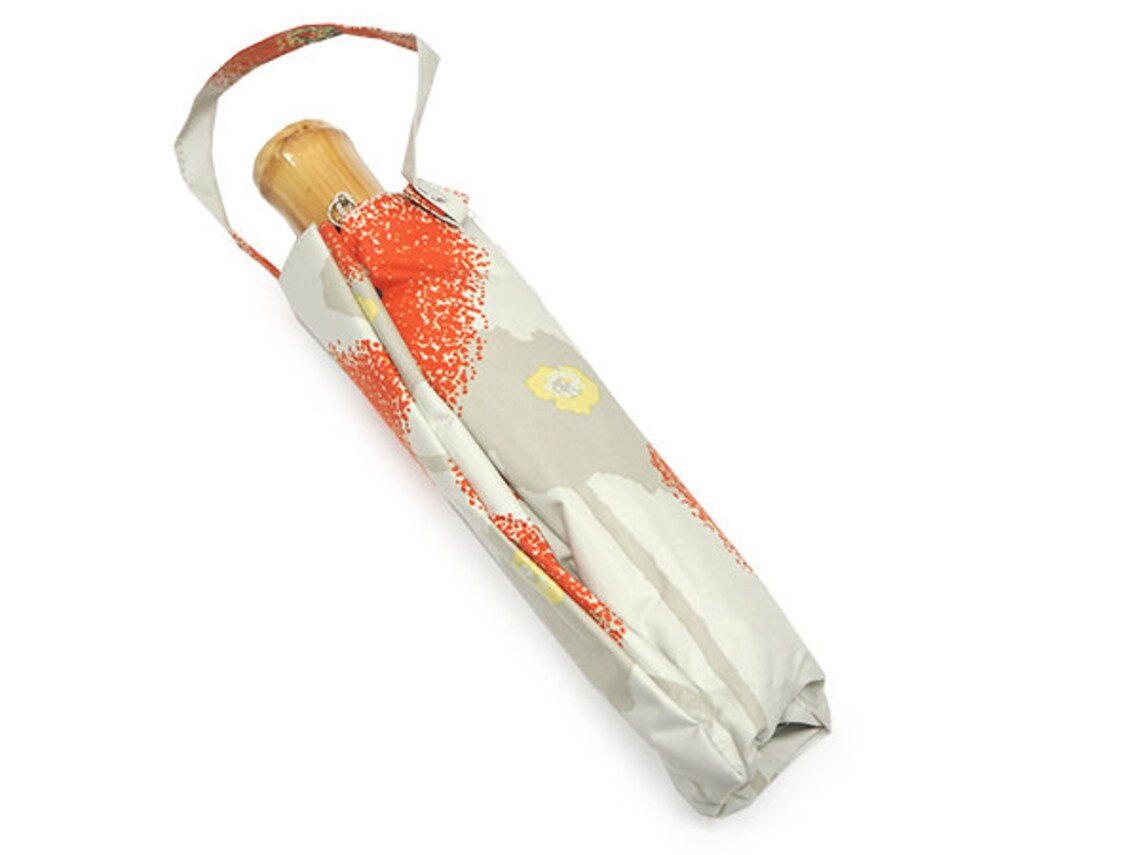 Japanese Folding PARASOL for Both Rain and Shine - Poppy Pattern - Etsy