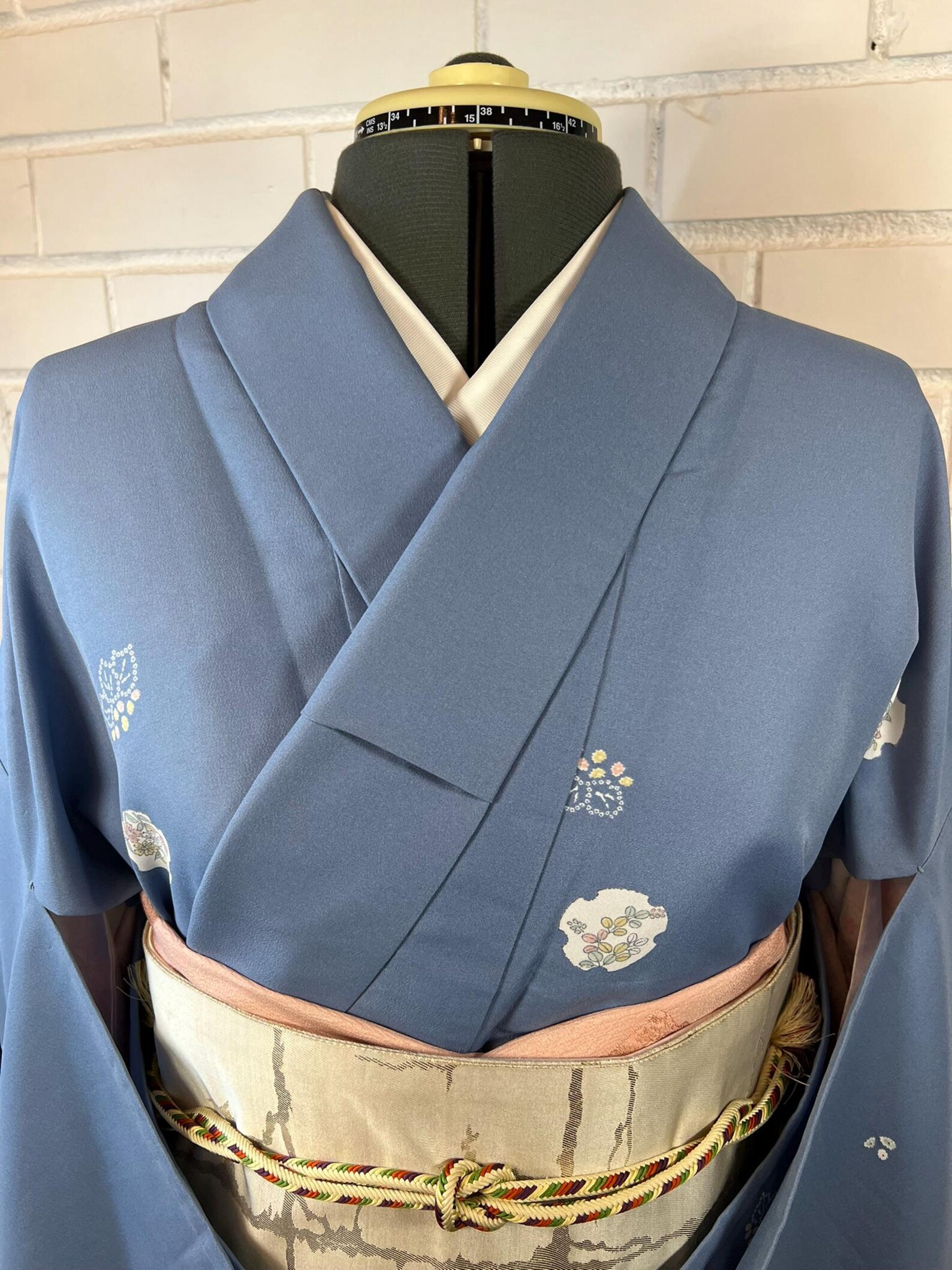 Washable Vintage KIMONO, Size: S-M / Japanese Traditional Women's Hitoe ...