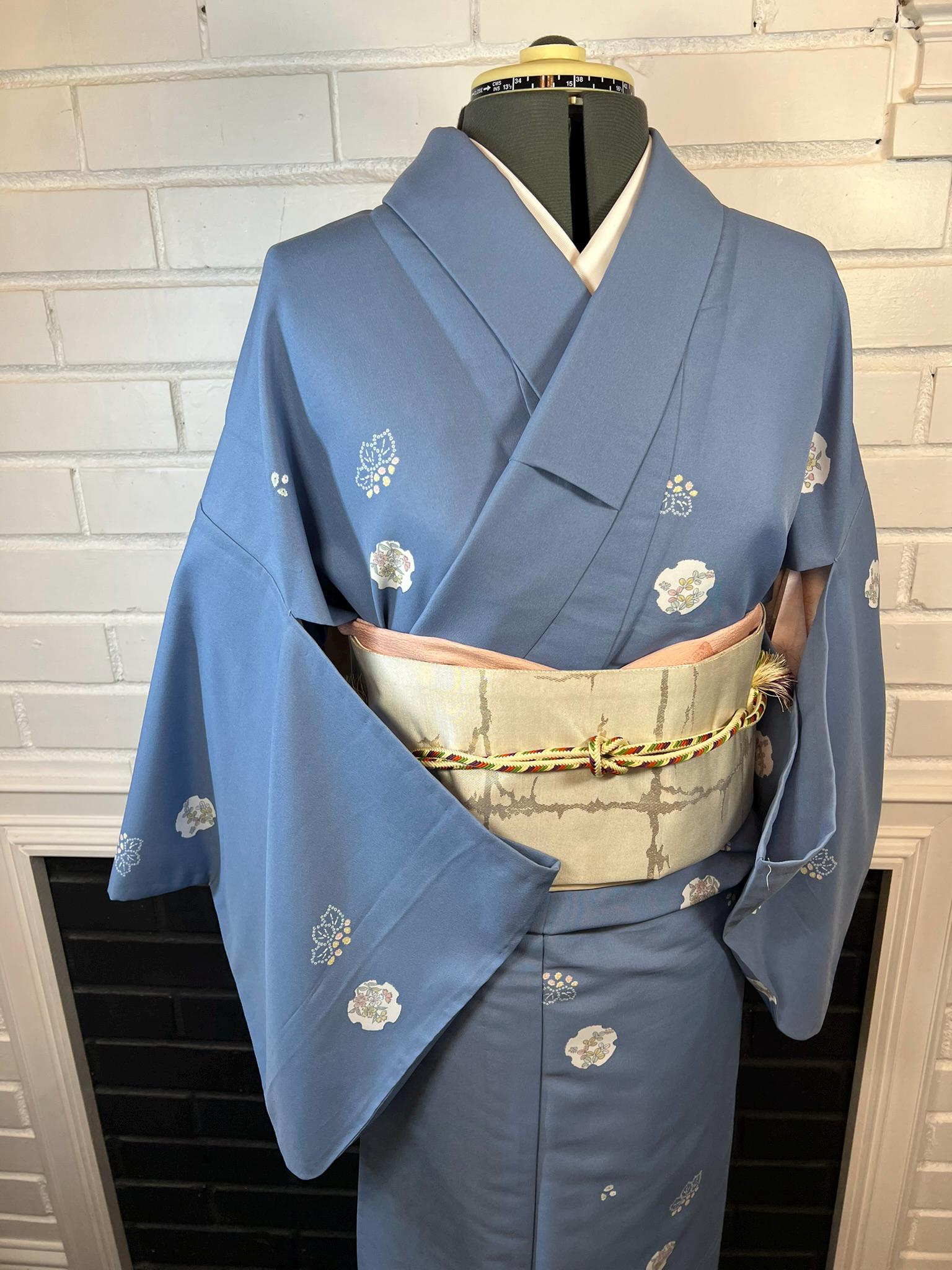 Washable Vintage KIMONO, Size: S-M / Japanese Traditional Women's Hitoe ...