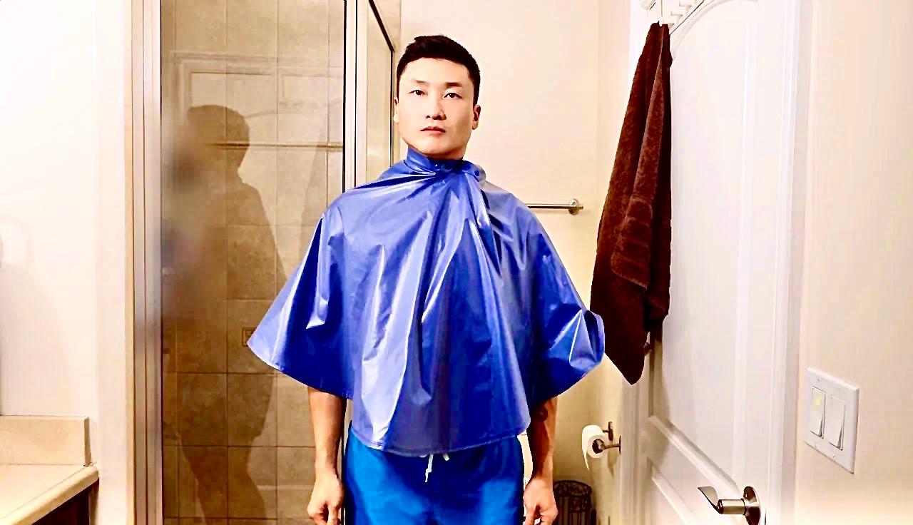 Post Surgery Shower Cape With Drain Holders - Mastectomy Shoulder and ...