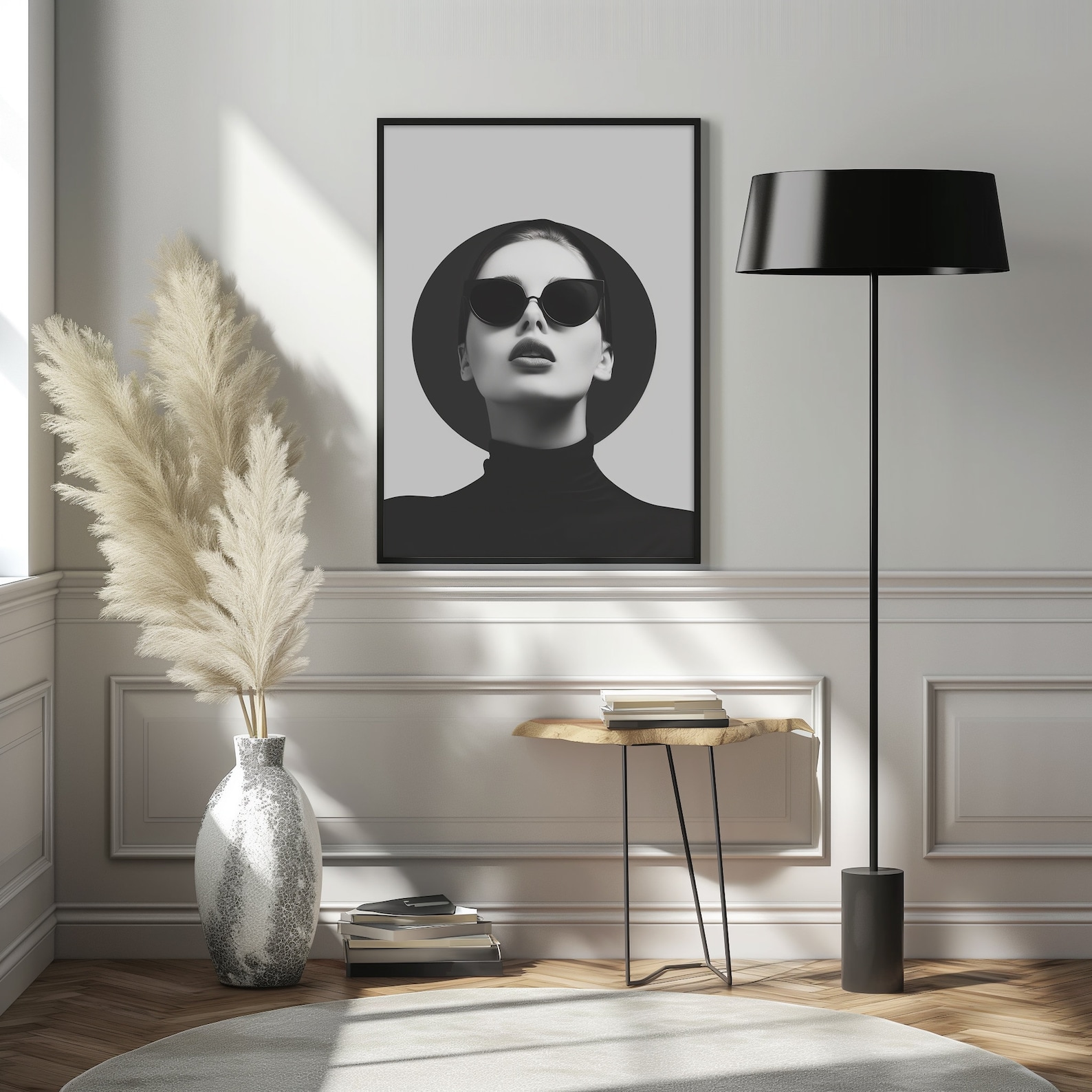 Girl in Vogue | PRINTABLE | Stylish Modern Contemporary Downloadable ...