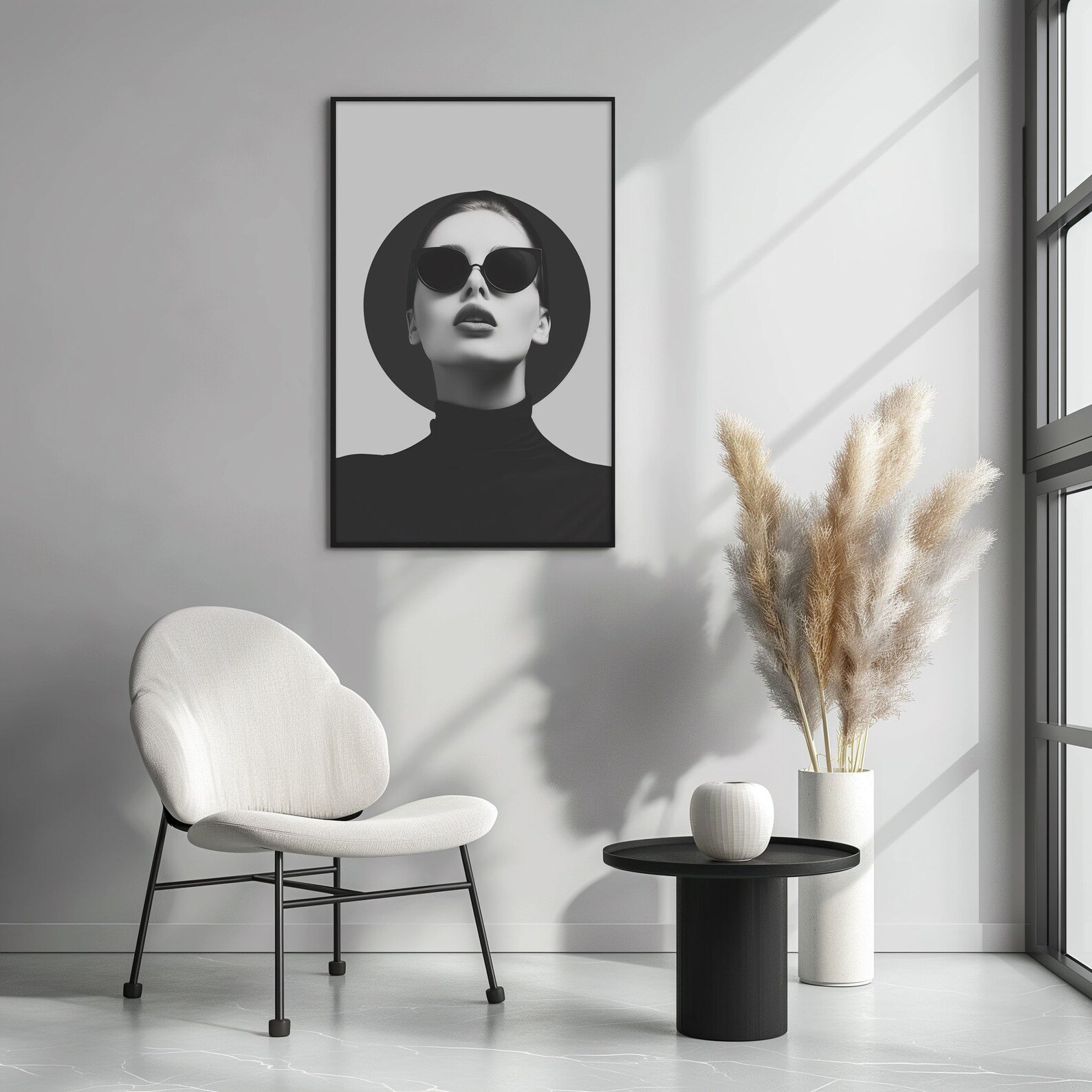 Girl in Vogue | PRINTABLE | Stylish Modern Contemporary Downloadable ...