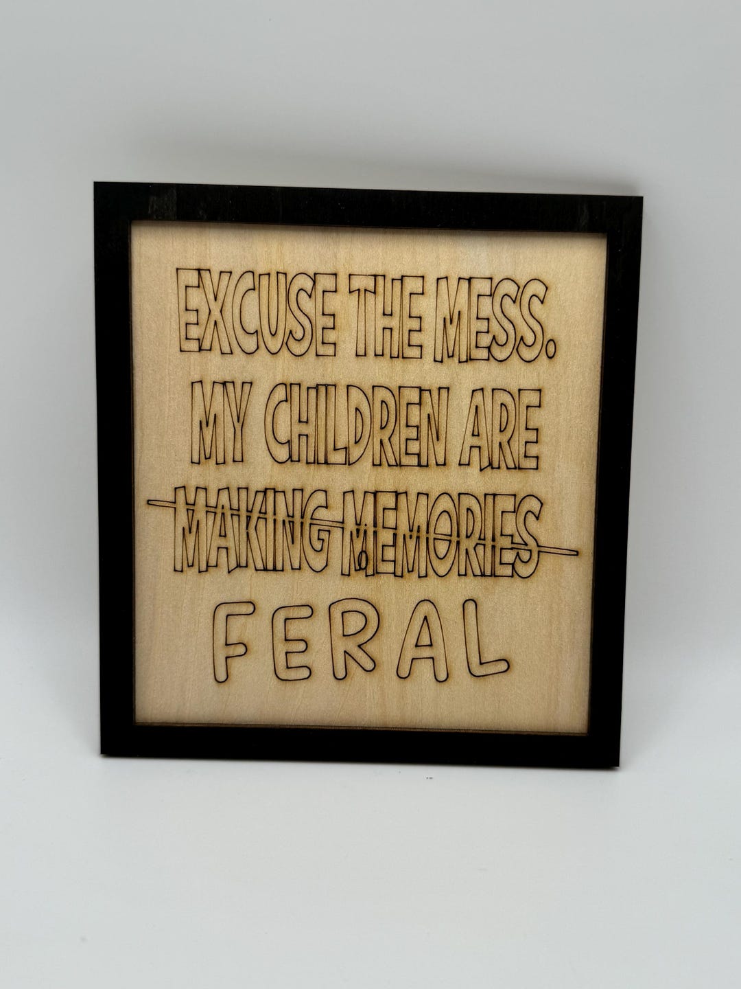 Funny Mess Sign - Etsy