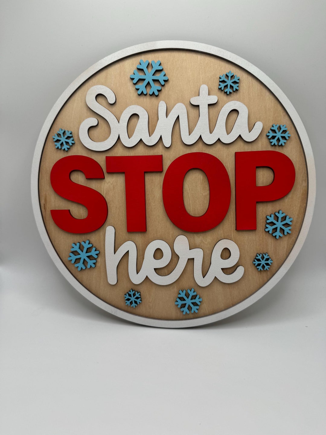 Santa Stop Here Sign - Etsy