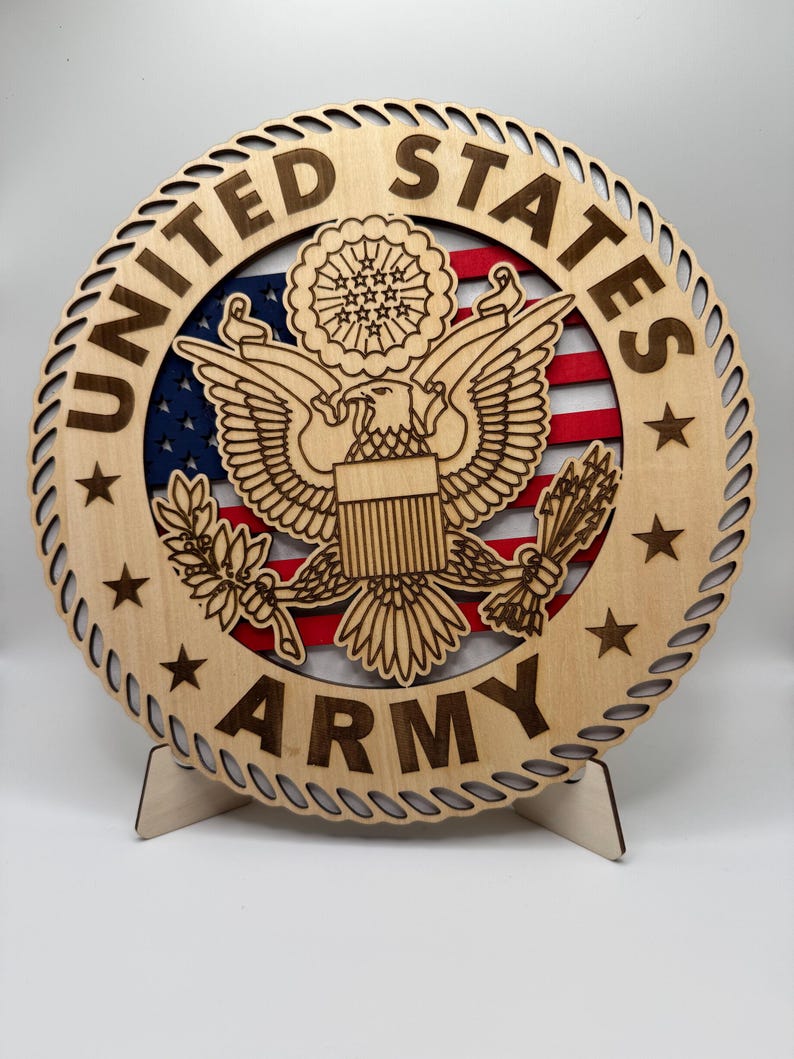Army Military Plaque, Home Decor Piece - Etsy