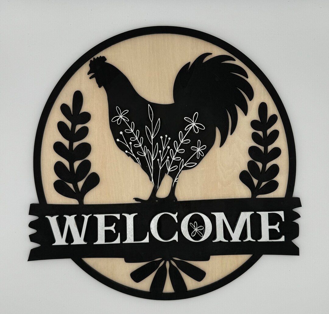 Chicken Welcome Sign - Etsy