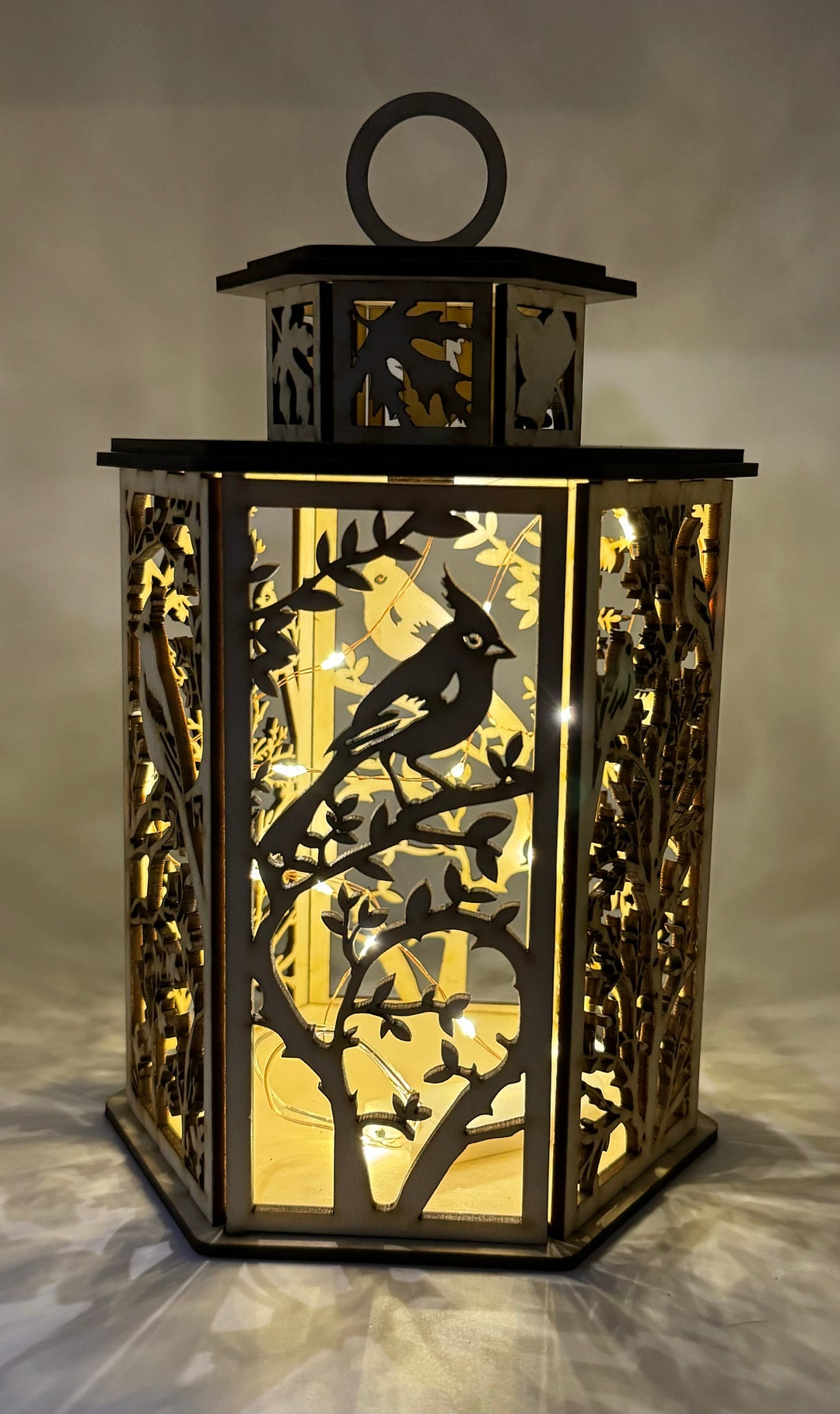 Cardinal Lantern - Etsy