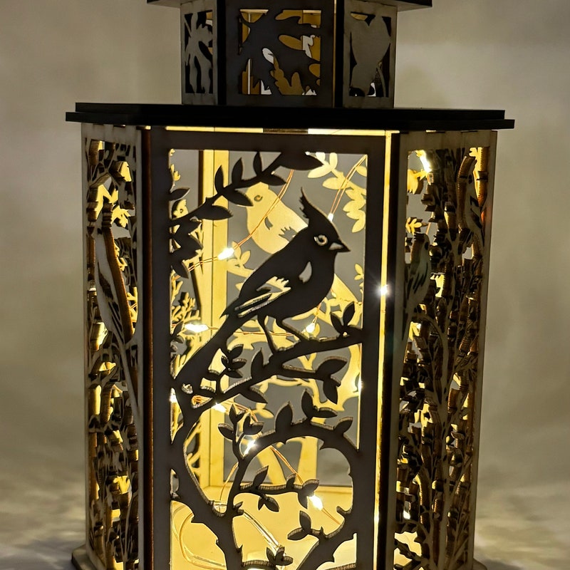 Cardinal Lamp - Etsy