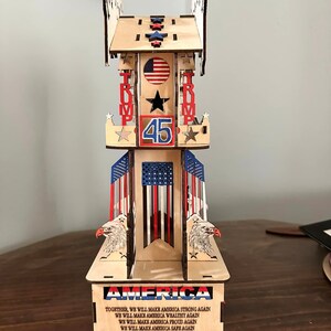 Trump Desktop MAGA Clock Laser SVG File Glowforge Lightburn - Etsy