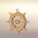 Ship's Rudder 3D Model (STL FILE) -helm - Wheel - for 3D Printing or ...