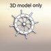 Ship's Rudder 3D Model STL FILE helm Wheel for 3D Printing or Engraving ...