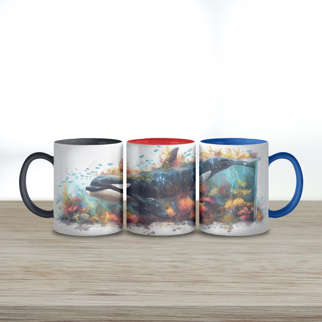 Under the Sea Mug, Ocean Coffee Cup, Ocean Lover Gift, Animal Lover ...