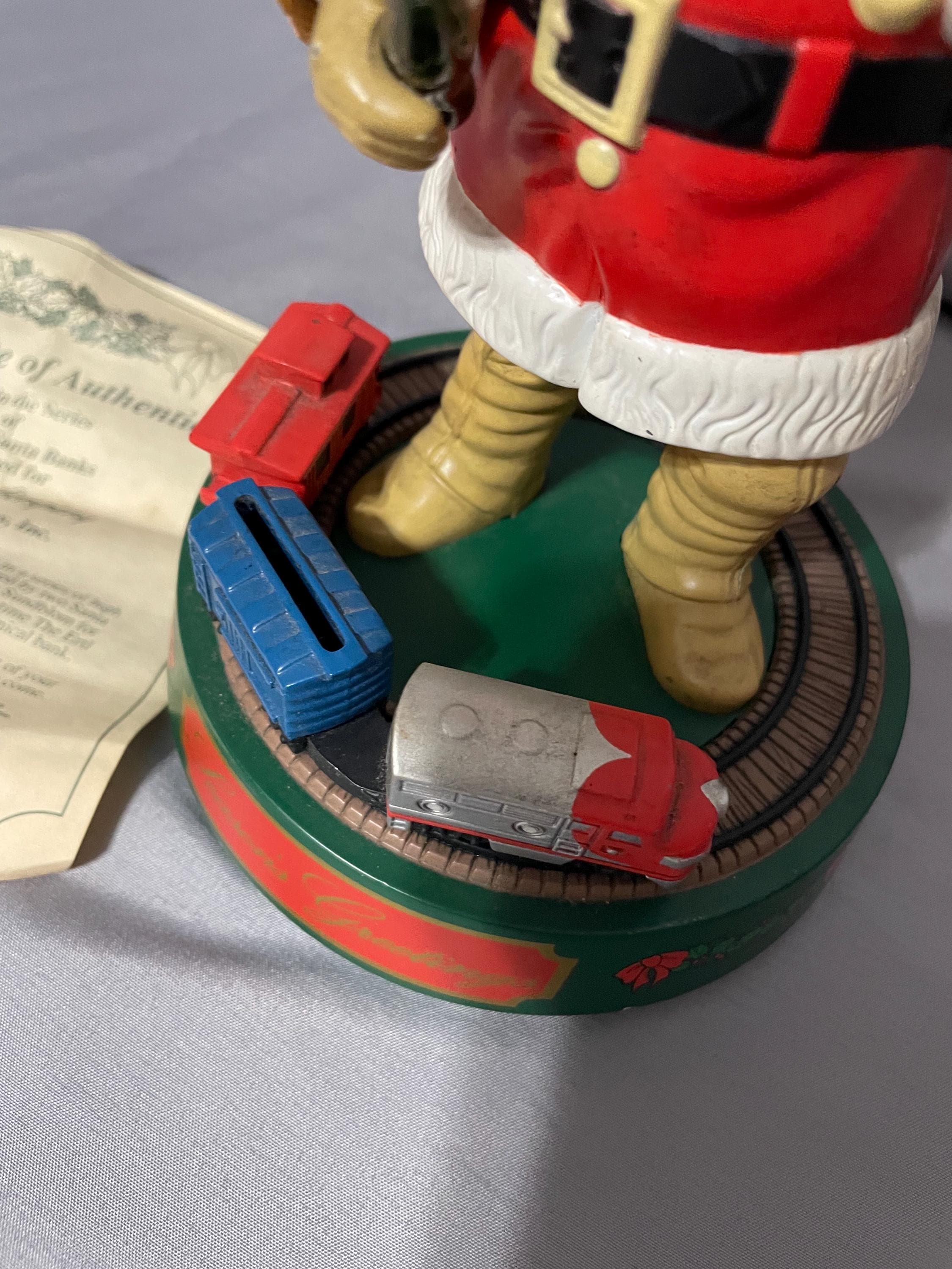 Vintage 1993 Coca-cola Santa Claus Mechanical Coin Bank - Etsy