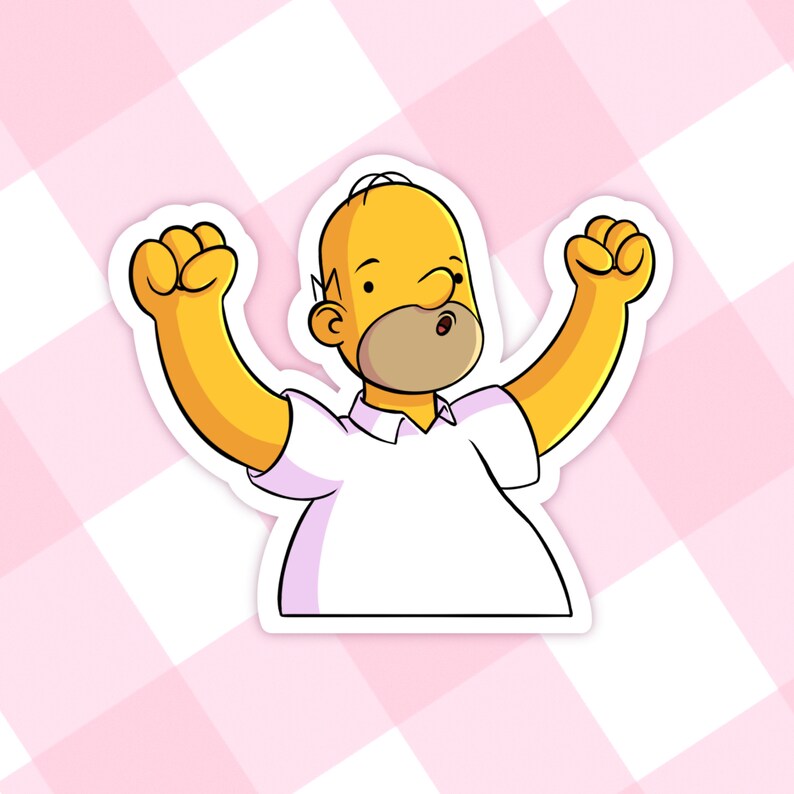 Homer Simpson - Sticker Solo - Etsy