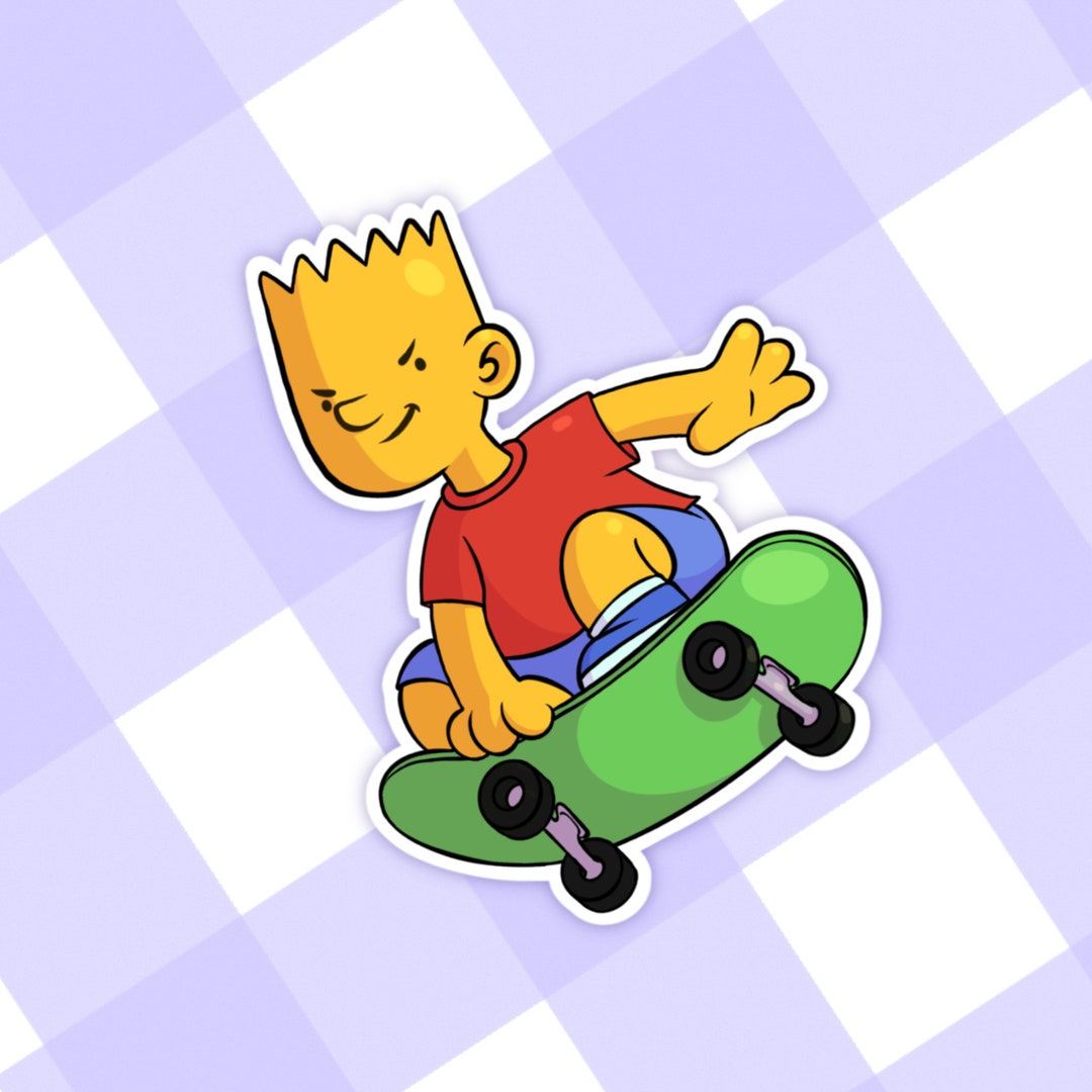 Bart Simpson - Sticker Solo - Etsy