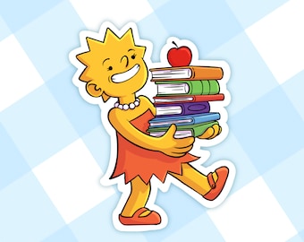Lisa Simpson Sticker - Etsy