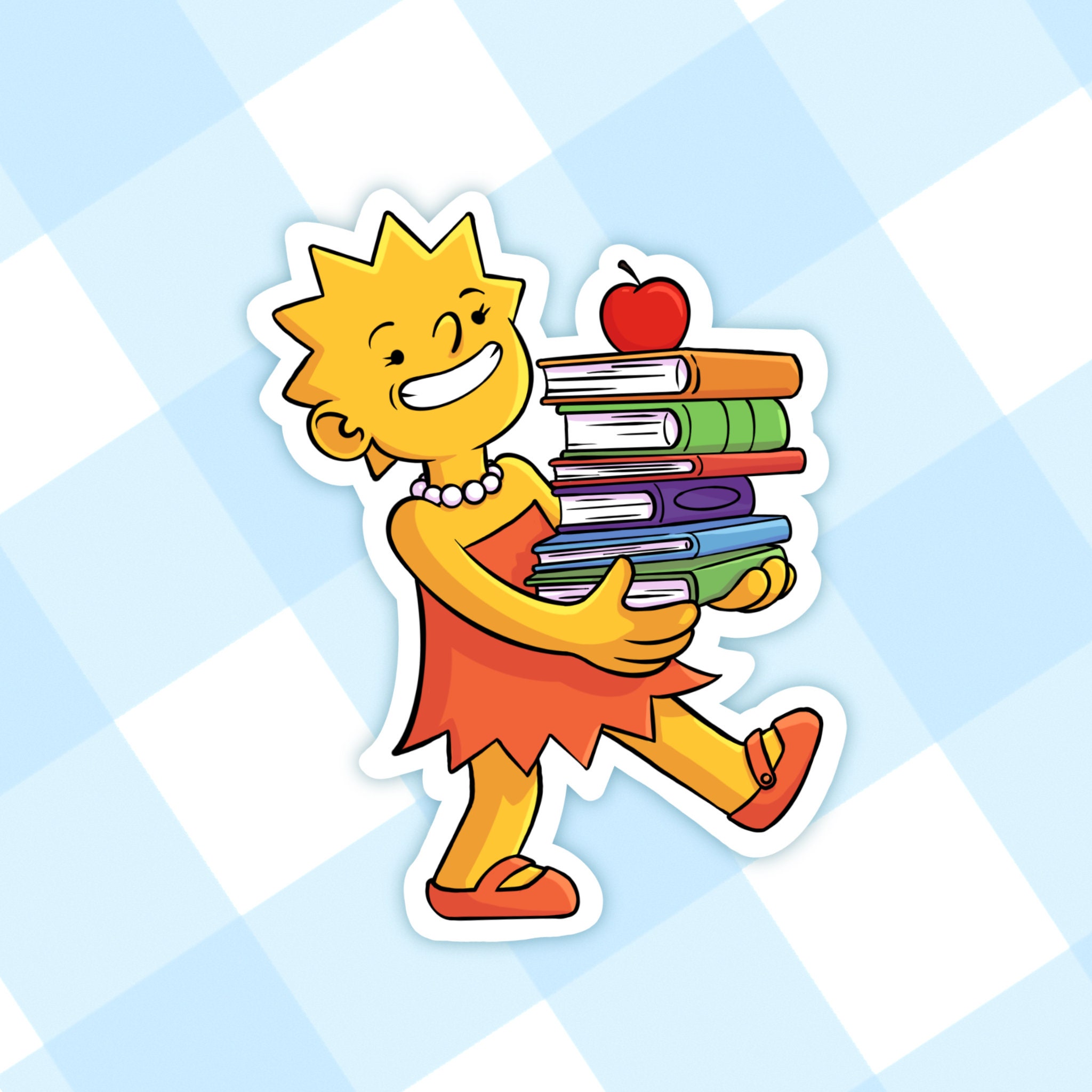 Lisa Simpson Sticker Solo - Etsy