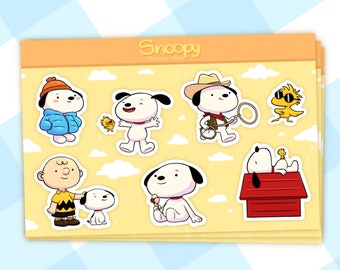 Peanuts Snoopy Personalities Sticker Sheet - Etsy