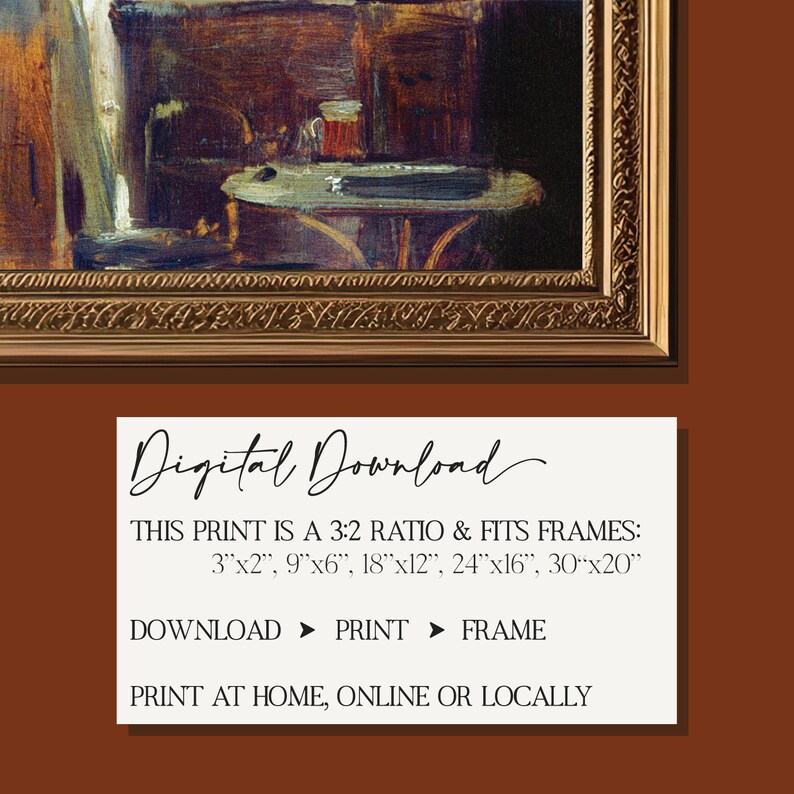 Bon Bock Cafe Digital Download Digital Print Printable Wall Art ...