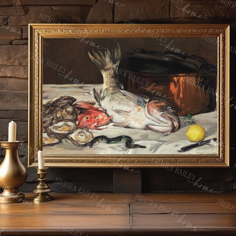 Fish still Life Digital Download Digital Print Printable Wall Art ...