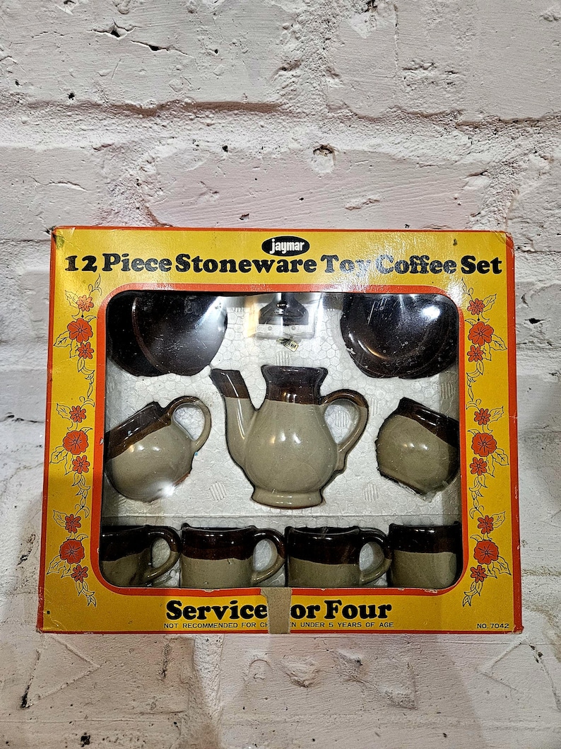 1980s Jaymar 12 Piece Stoneware Tea Set in Original Box - Etsy