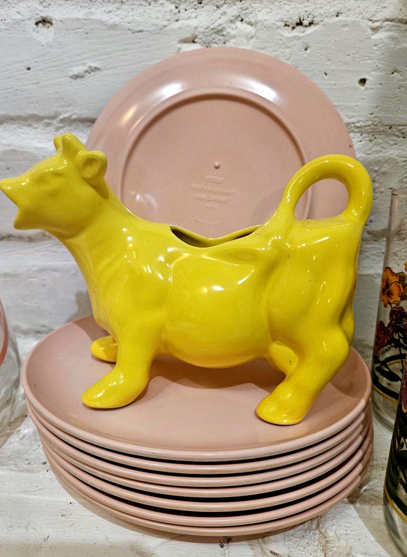 Set of 8 Pink Windsor Melmac 7 Plates - Etsy