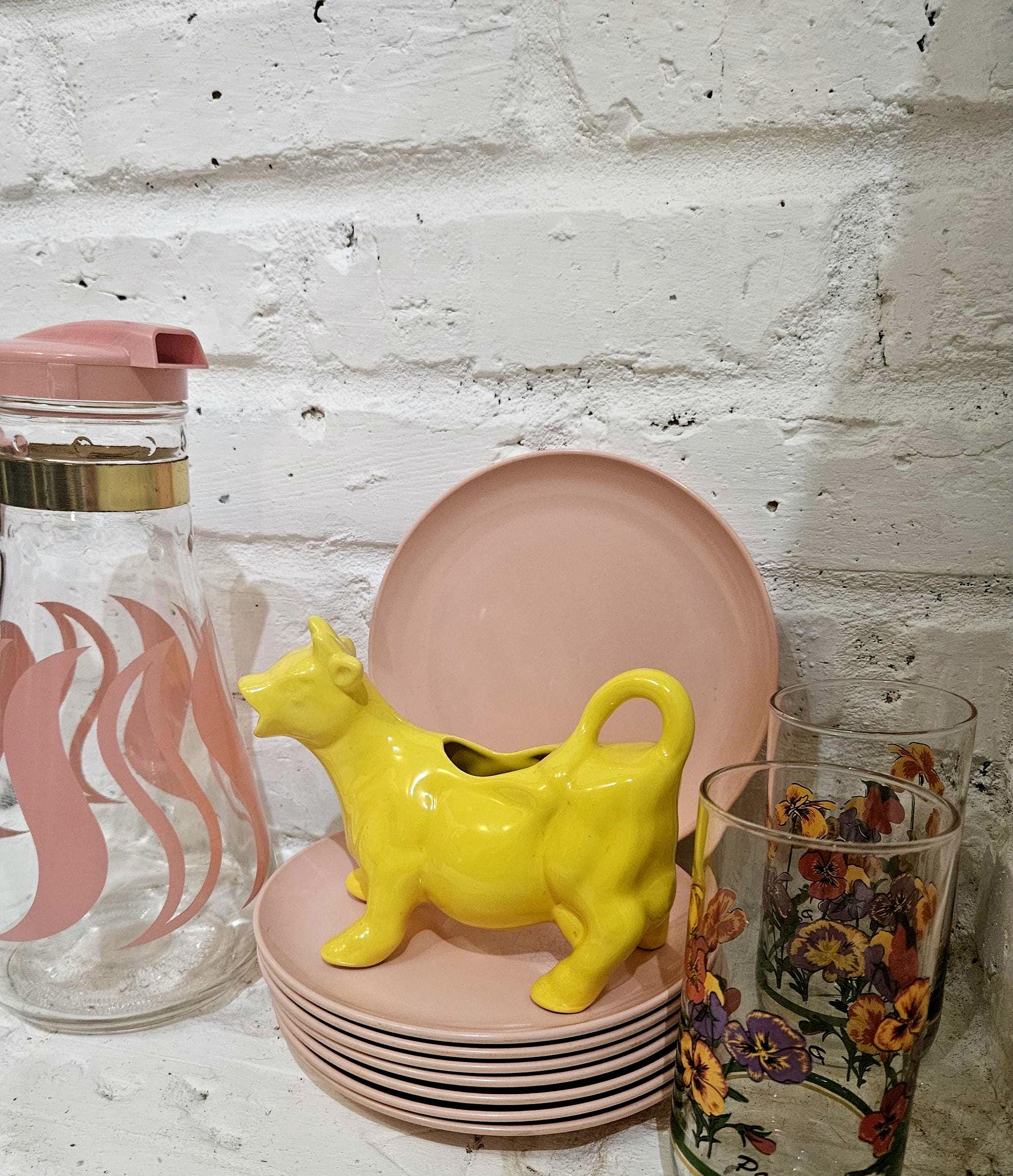 Set of 8 Pink Windsor Melmac 7 Plates - Etsy