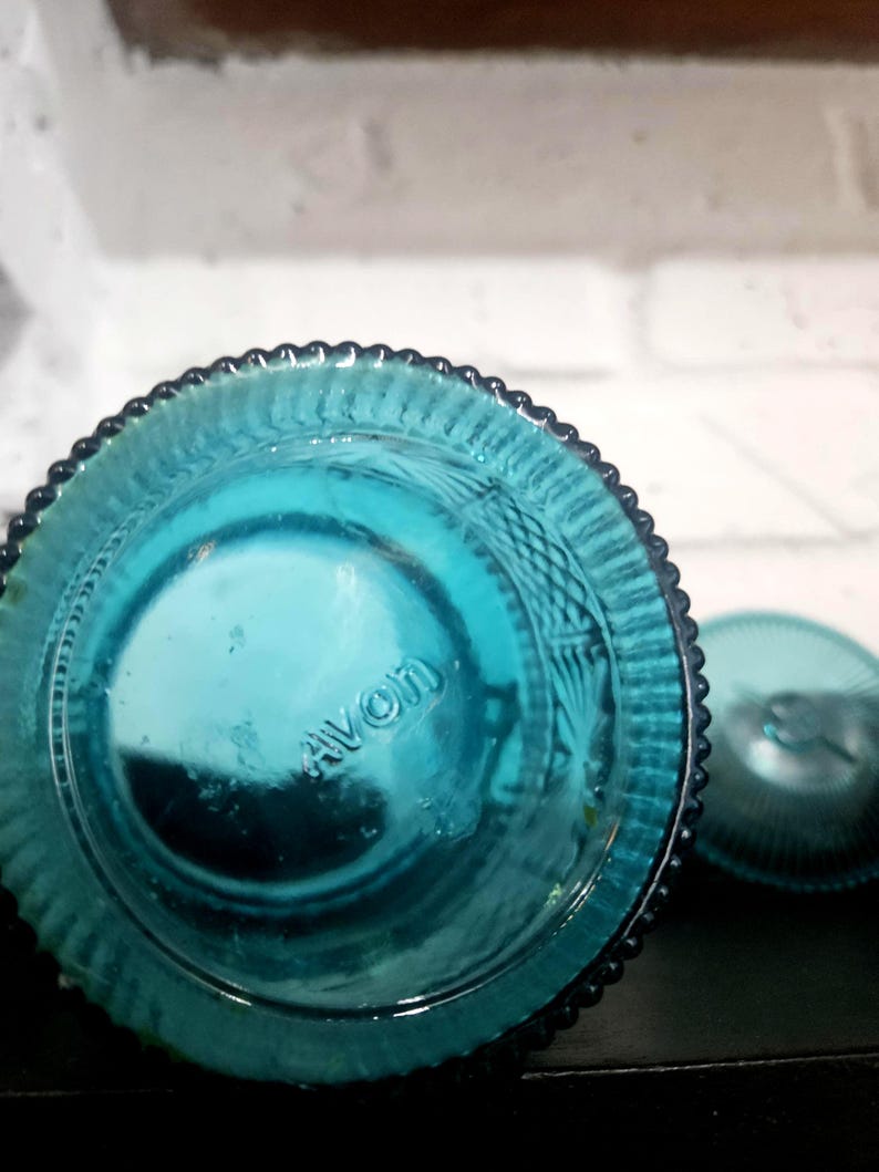 Teal Avon Glass Canning Jar With Lid - Etsy