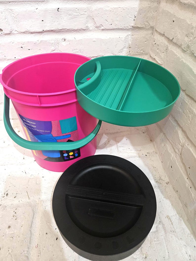 Caboodles 1990s Never-used Shower Caddy in Pink, Black and Teal. - Etsy
