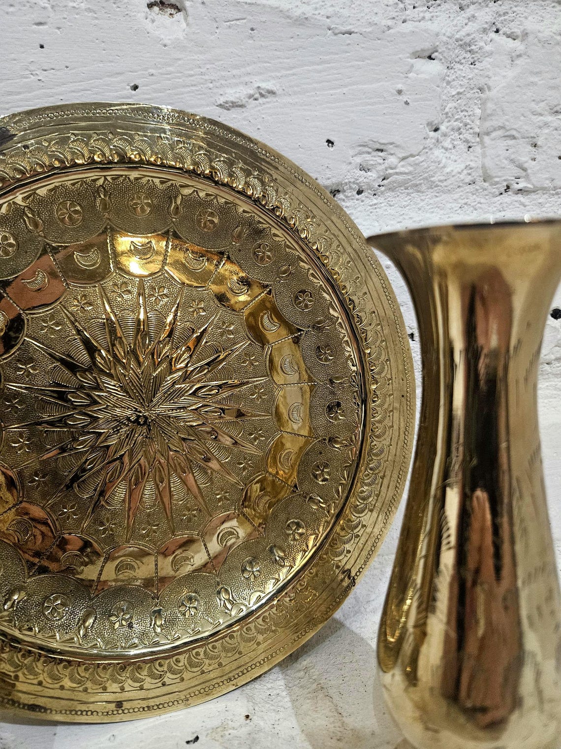 Vintage Brass Decor Set - Etsy