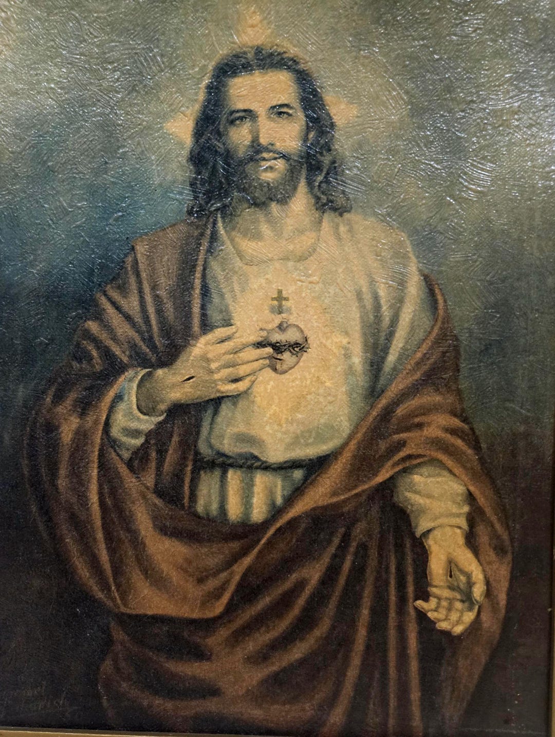 Vintage Jesus Picture - Etsy
