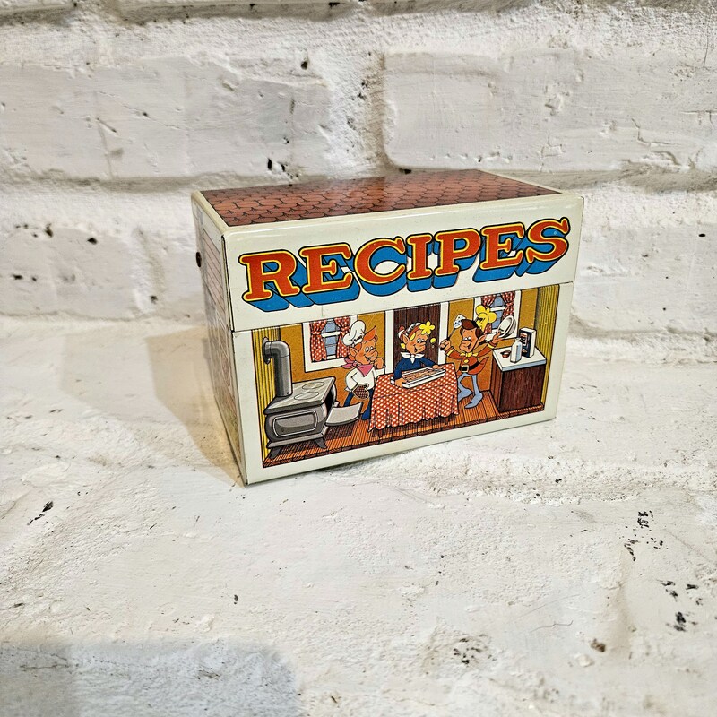Retro Recipe Box - Etsy