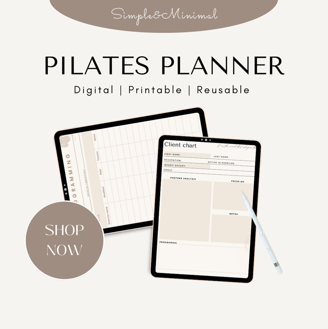 Pilates Class Plan and Client Tracking for Instructors | PLEASE NOTE ...