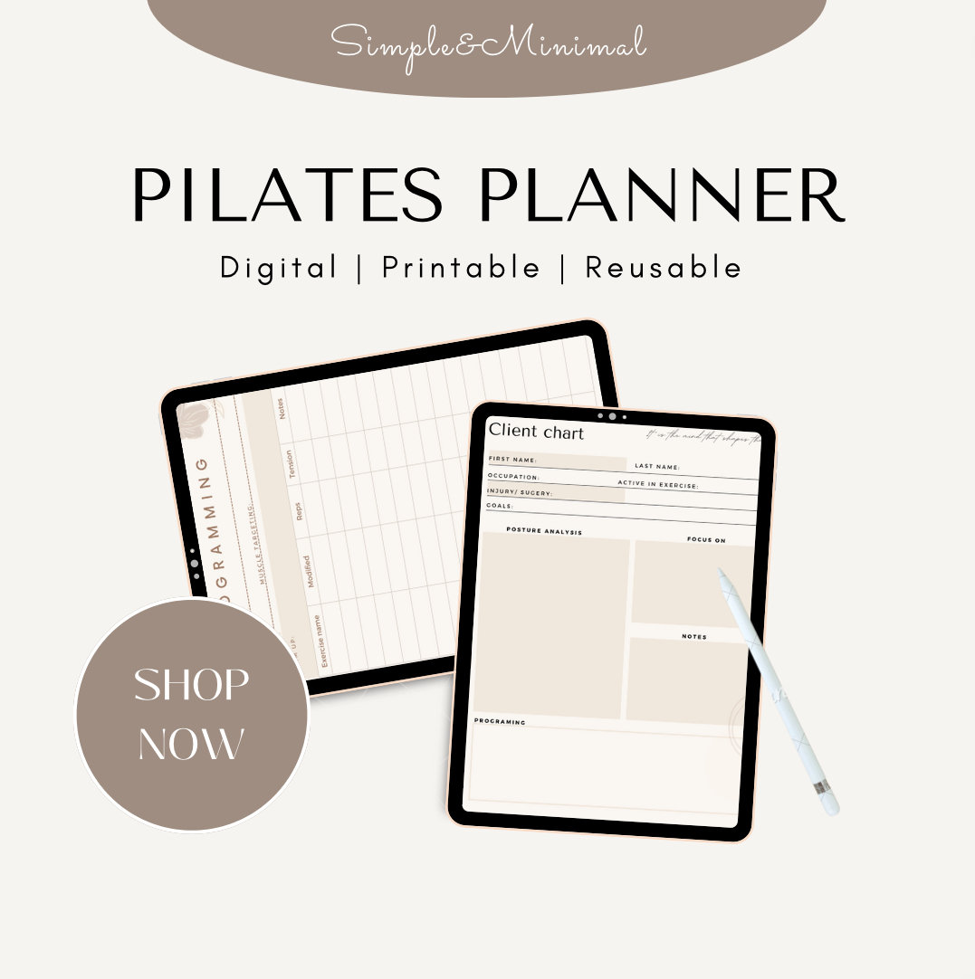 Pilates Class Plan and Client Tracking for Instructors | PLEASE NOTE ...