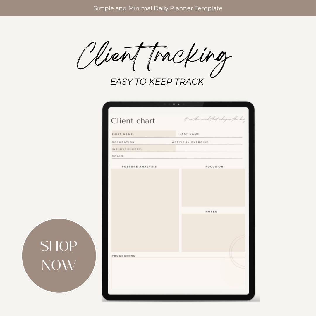 Pilates Class Plan and Client Tracking for Instructors | PLEASE NOTE ...