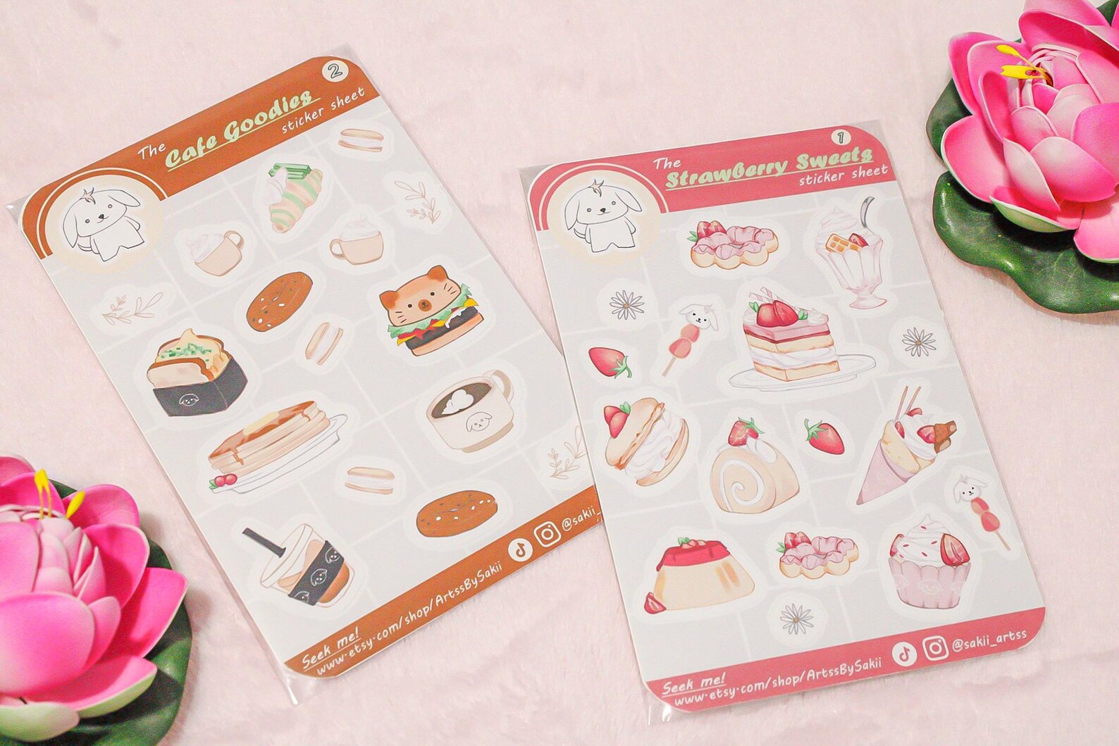 The Strawberry Sweets Sticker Sheet - Etsy