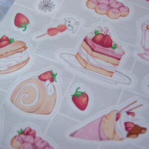 The Strawberry Sweets Sticker Sheet - Etsy