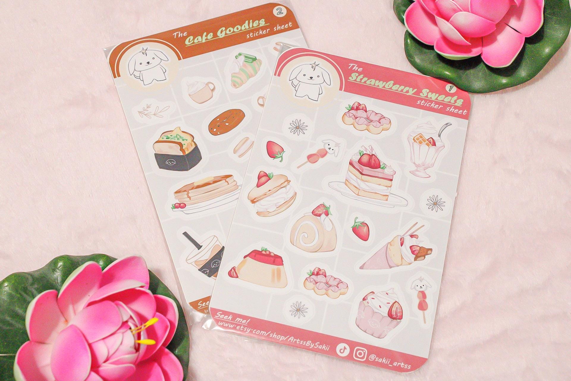 The Strawberry Sweets Sticker Sheet - Etsy