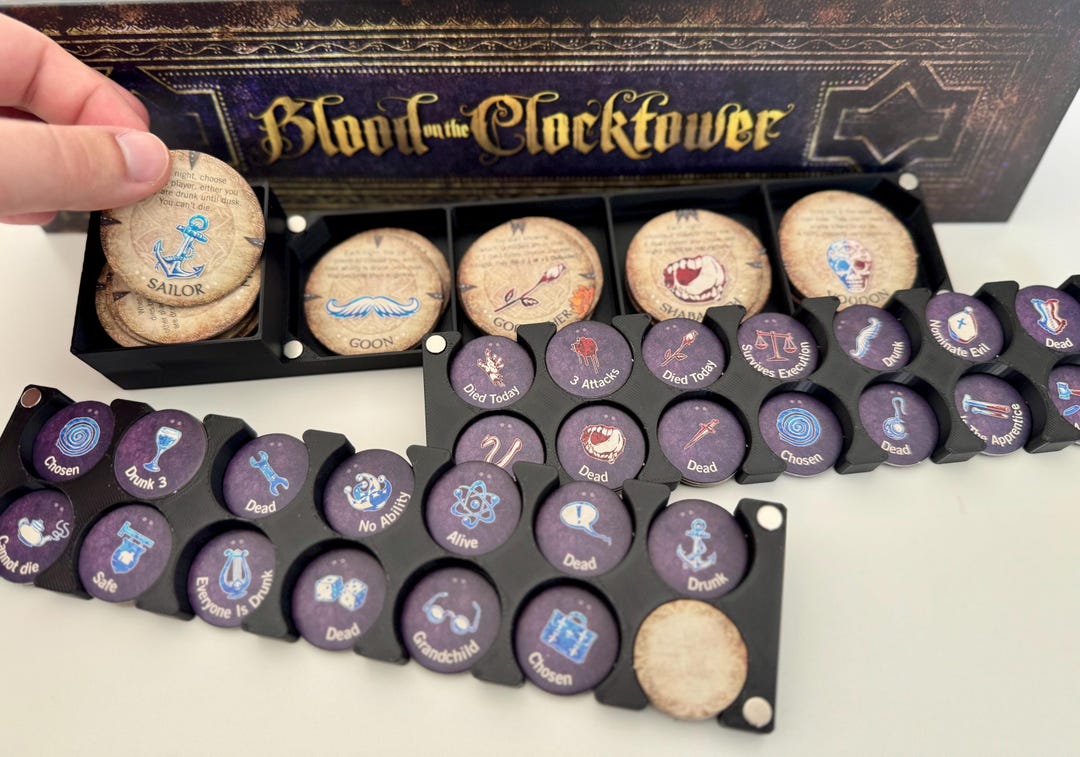 Premium Token Box Insert for Blood on the Clocktower (BOTC) - Etsy