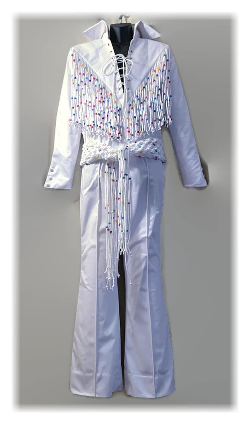 Elvis Fringe Suit Jumpsuit With Optional Macrame Belt Tribute Artist ...