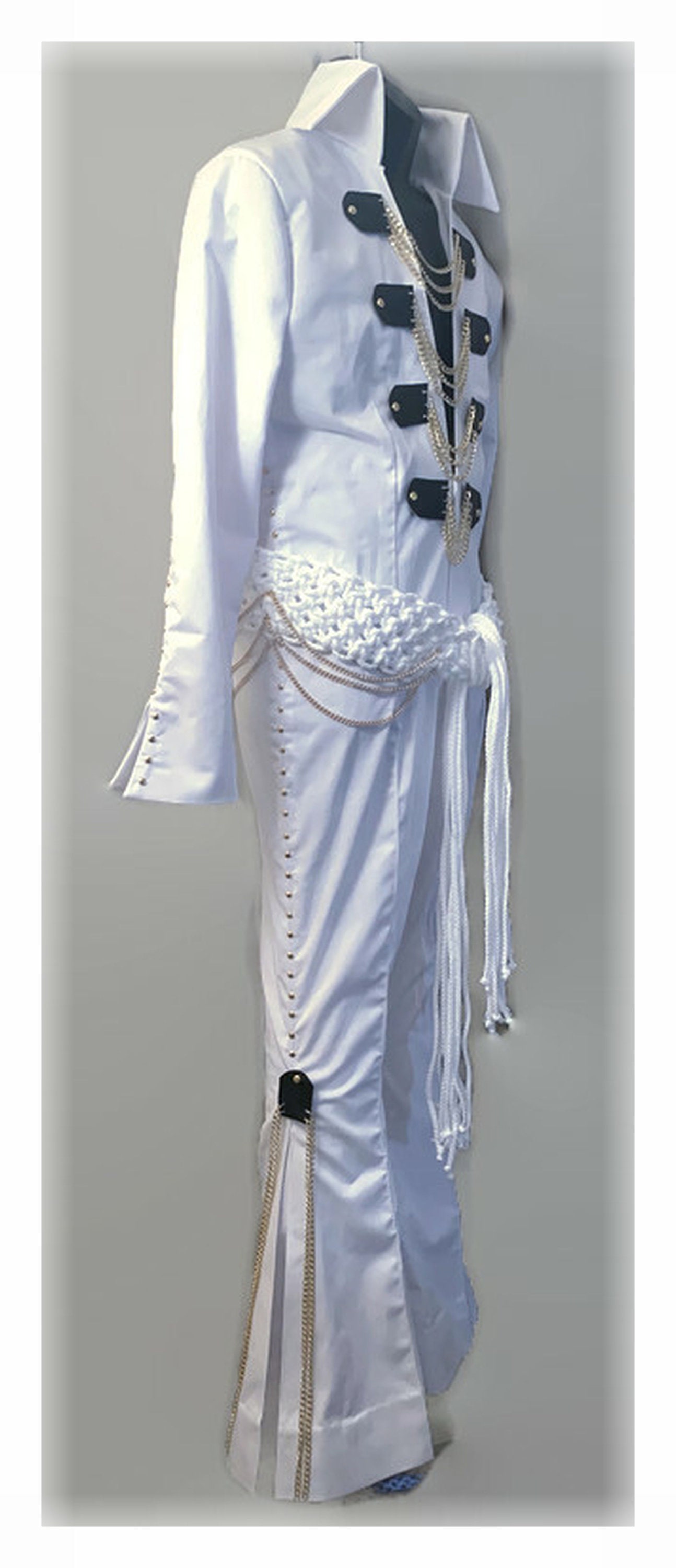 Elvis Chain Jumpsuit Tribute Artist Custom Size Stage Costume With ...