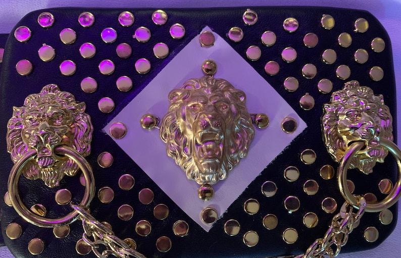 Elvis Cisco Kid Lion Belt Tribute Artist Stage Wear Black and White ...