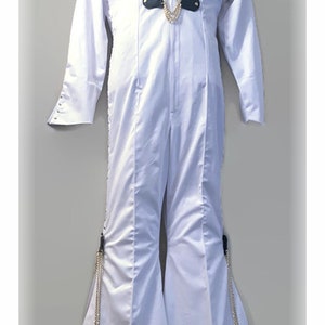 Elvis Chain Jumpsuit Tribute Artist Custom Size Stage Costume With ...