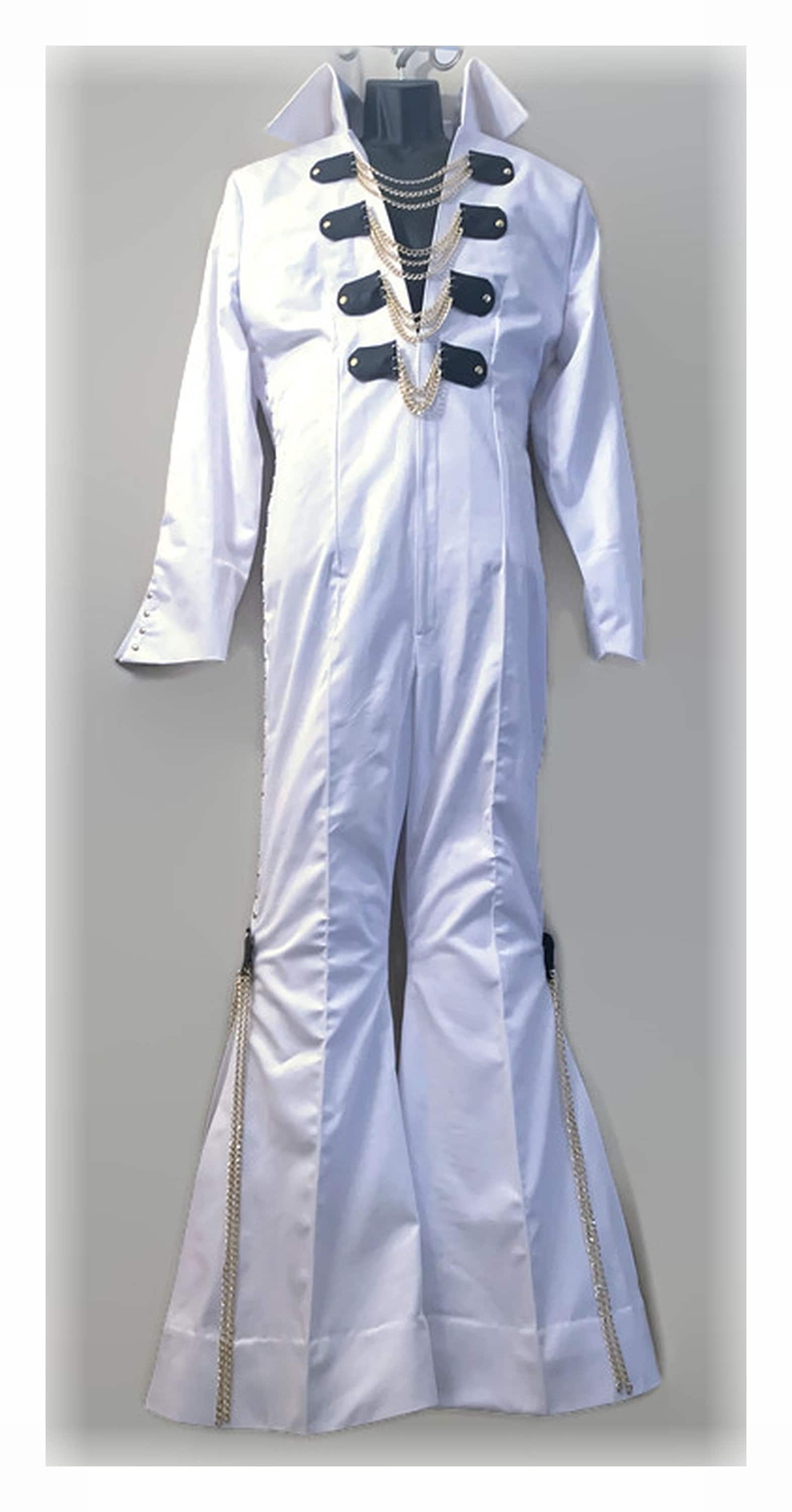 Elvis Chain Jumpsuit Tribute Artist Custom Size Stage Costume With ...