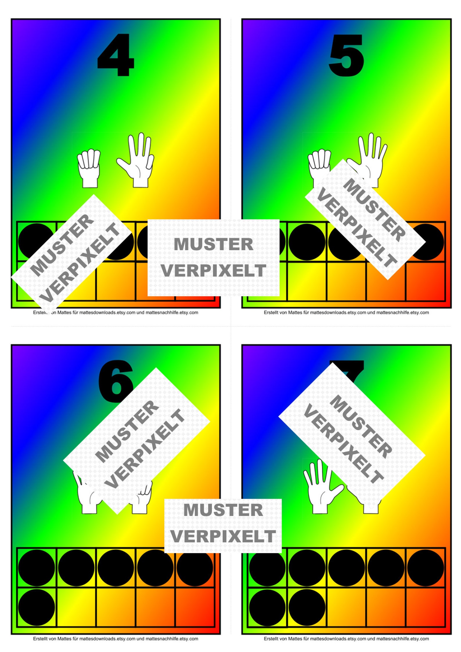 Flashcards Numbers 1-20 Tens Twenty Frames Counting Visualizing ...