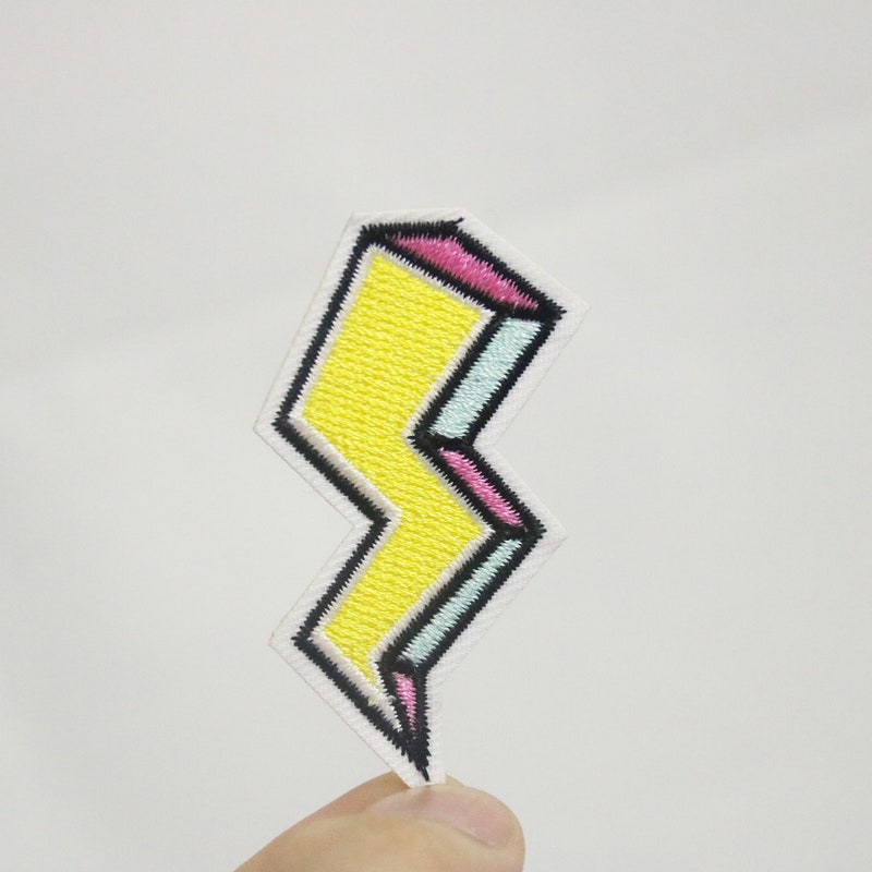 Lightning Bolt Patch - Etsy