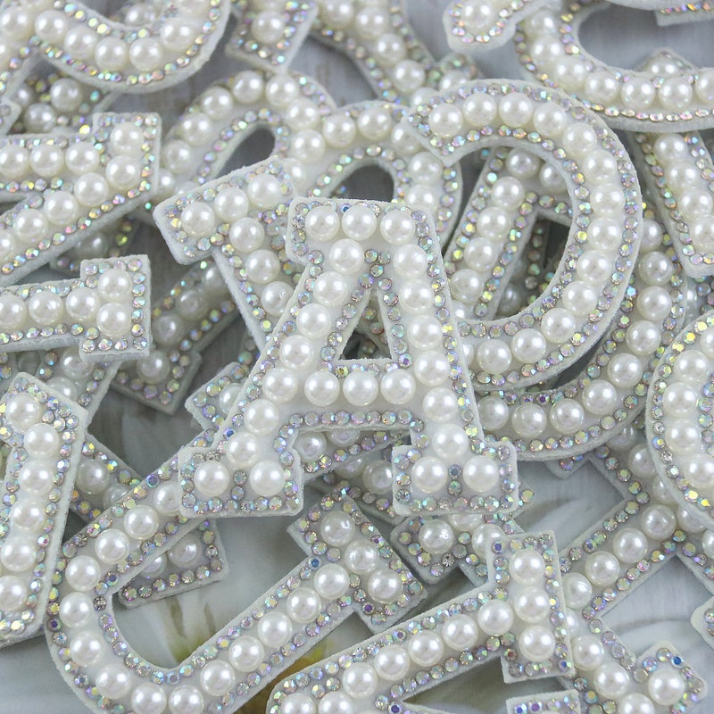 Pearl Iron on Letters - Etsy