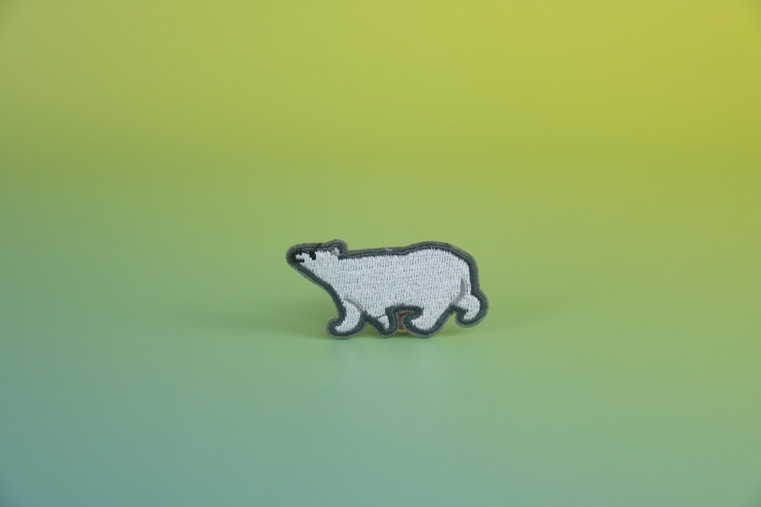 Tiny Polar Bear Patch, White Bear Patch, Iron on Patch, Embroidered ...