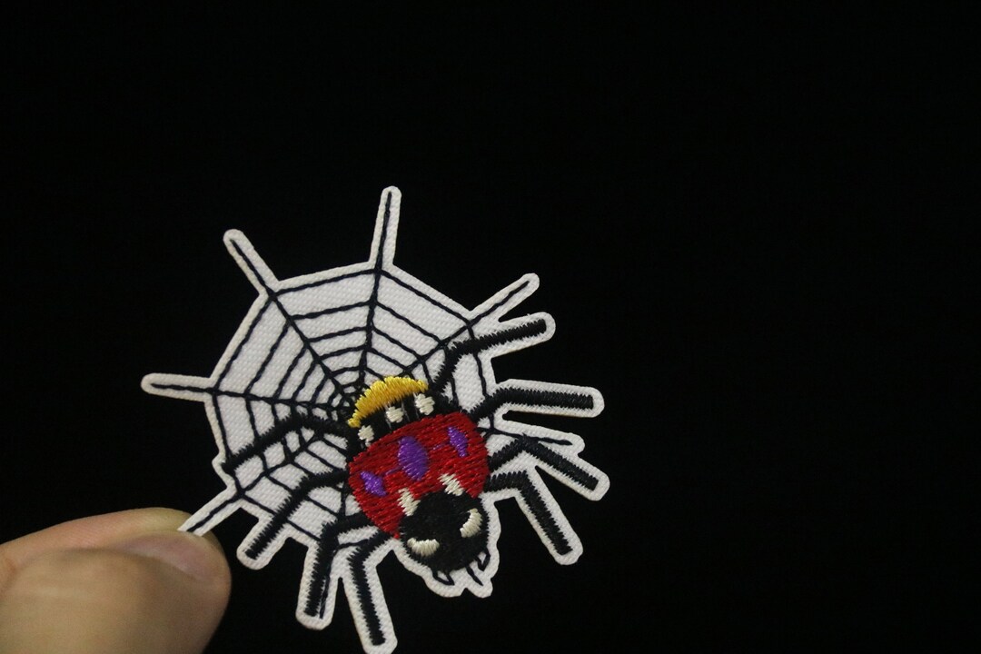 Spider Web Patch, Spider Patch, Iron on Patch, Embroidered Patch ...