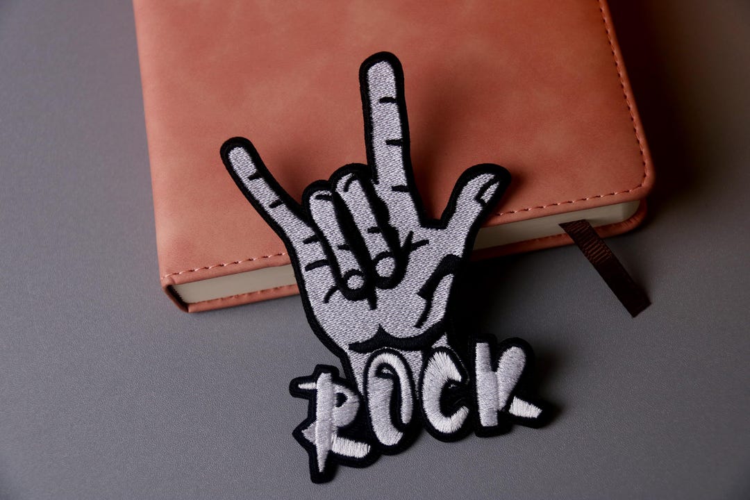 Rock Patch, Rock On, Rock Sign Patch, Iron on Patch, Embroidered Patch ...